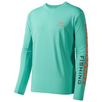 Bassdash Angeln T-Shirt Fishing Langarm Wasser UPF 50+ Shirt Rashguard Angelbekleidung UV Sonnenschutz