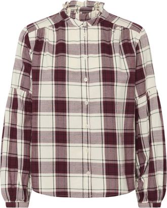 Part Two Femme, Blouses et Chemises, Multicolore, Taille: 40 FR Chemisier Tawny Port Check