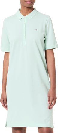 GANT Damen Shield SS Pique Polo Dress Kleid, Faded Mint, X-Large