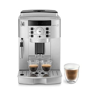 DeLonghi Magnifica ECAM 22.110.SB - Kaffeevollautomat mit Milchaufsch&auml;umd&uuml;se, Digitaldisplay mit Klartext, 2-Tassen-Funktion, gro&szlig;r 1,8 l Wassertank, 35,4 x 23
