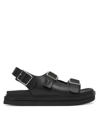 Calvin Klein Jeans Sandalen Flat Molded Sandal Buckle YW0YW01785 Schwarz