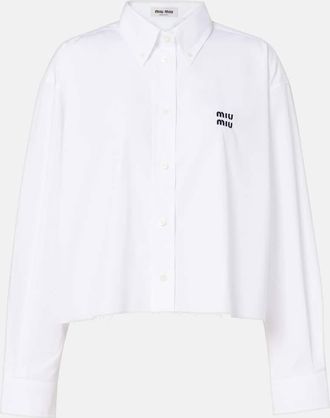 Miu Miu Hemd aus Baumwollpopeline