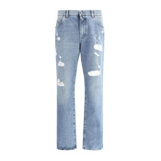 Dolce & Gabbana Vintage Used-Look Baumwolljeans - - Jeans - Herren - Blau - 2XL