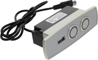 Cabilock Elektrische Relaxsessel Fernbedienung mit 2 Tasten 5 Poligem Stecker USB Anschluss ABS Geh&auml;use Ersatzsteuerung f&uuml;r Aufstehsessel