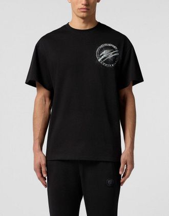 Plein Sport T-Shirt Round Neck T-Shirt Chrome Scratch Edition