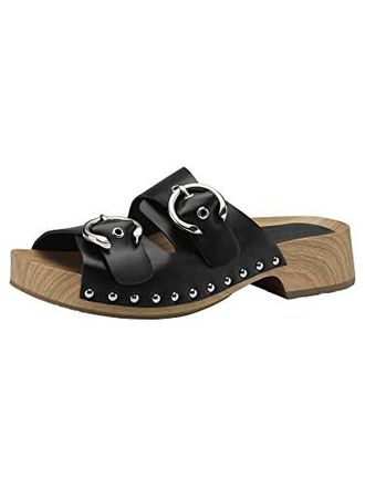 Tamaris Femme Mules, Dame Sabots,Pantoufle,Slides,Sandale,Chaussure dété,Chaussure de Loisir,Black,39 EU