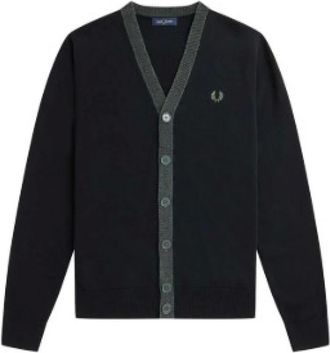 Fred Perry Femme, Pulls, Noir, Taille: 46 FR Cardigans