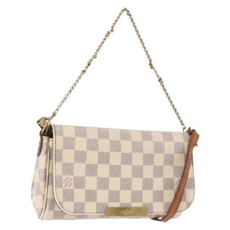 Louis Vuitton Pre-owned Damier Azur Canvas Umh&auml;ngetasche - - Pre-owned - Damen - Wei&szlig; - ONE SIZE