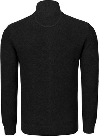 GANT Strickjacke Micro Textured Cotton Zip Herren Sweatjacke, Feinstrickjacke, Grobstrickjacke, Wolljacke, Cardigan