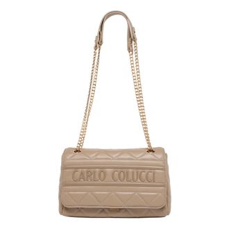 Carlo Colucci Gesteppte Umh&auml;ngetasche - - Bags - Damen - Beige - ONE SIZE