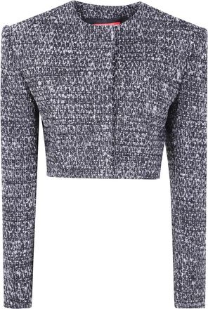 Diesel Femme, Vestes, Noir, Taille: 36 FR Veste élégante G-Crop-G