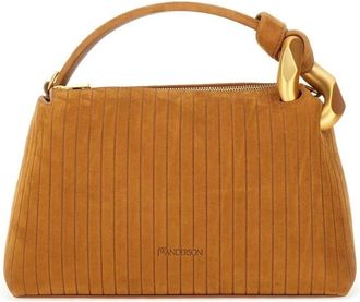J.W.Anderson Femme, Sacs, Brun, Taille: ONE Size Suede Pleated Handle Bag