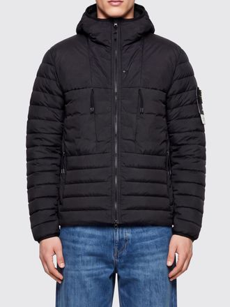 Stone Island Doudoune en nylon matelass&eacute; avec capuche et rembourrage en duvet