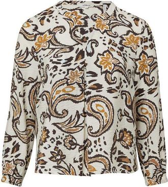 s.Oliver Langarmbluse Bluse Strukturierte Viskosemix-Bluse mit All-over-Print