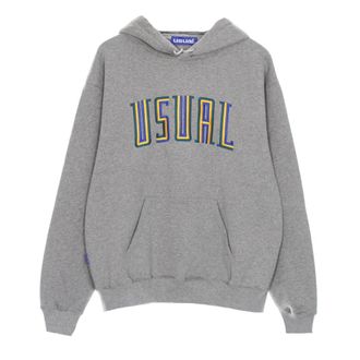 Usual Gestreifter Hoodie mit K&auml;ngurutasche - - Sweatshirts & Hoodies - Herren - Grau - L