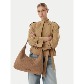 Calvin Klein Handtasche Calvin Klein Emblem Jacquard LV04F3635G Braun