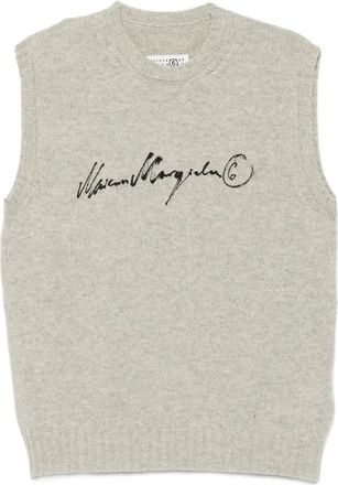 Maison Margiela Logo-print Knitted Sweater