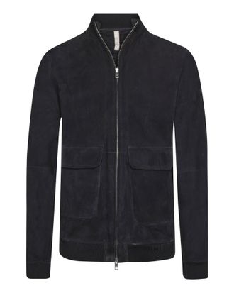 Duno Blouson aus weichem Ziegenveloursleder mit Stehkragen in