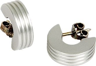 DeMarie Ohrringe eloxiertes Aluminium silberfarben