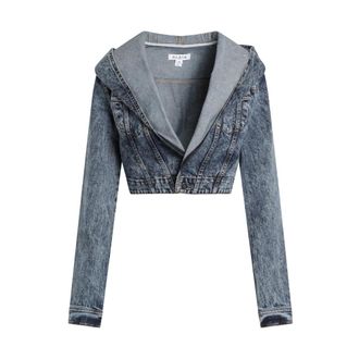 Alaia Femme, Vestes, Bleu, Taille: 38 FR Jacket