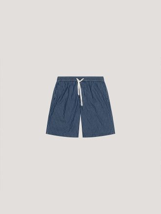 Circolo 1901 Striped Chambray shorts Indaco 9010 / 48