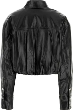 Sportmax Leather Jacket - Black