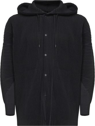 Issey Miyake Homme, Vestes, Noir, Taille: XL February Hooded Jacket