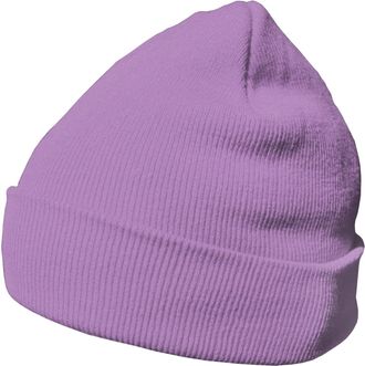 DonDon Mütze Herren Mütze Damen Wintermütze Beanie klassisches Design Flieder
