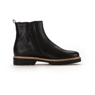 Gabor Elegante Leder-Stiefelette - - Shoes - Damen - Schwarzk - 37 EU