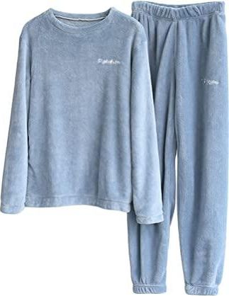 ORANDESIGNE Ensembles de Pyjama en Polaire Femme Vêtements de Nuit à Capuche 2 Pièces Pantalon et Haut Manches Longues en Polaire Vêtements Pyjama Peluche Doux Ch