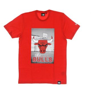 New Era Homme, Tops, Rouge, Taille: XL T-shirt photographique Chicago Bulls Rouge