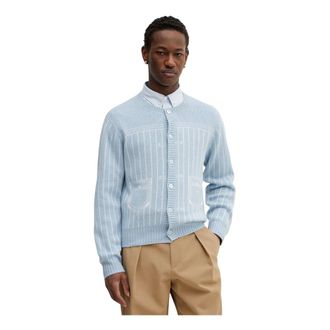 Kenzo Cardigan Trompe Loeil - Homme - Pulls - Bleu - Taille: XL