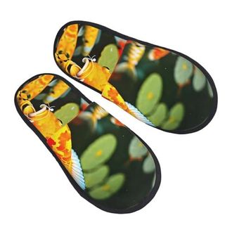 Generic Classiques Pantoufles Hommes Imprim&eacute; japonais de jolies carpes ko&iuml; Maison Pantoufles L&eacute;g&egrave;re Chaussons en Peluche pour Ext&eacute;rieur Int&eacute;rieur Femme M