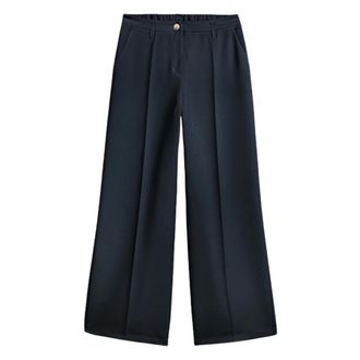 Summum Pantalon large en mousse - Femme - Pantalons - Bleu - Taille: 40 FR