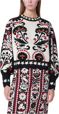 Farm Rio Rundhals-Strickpullover - - Knitwear - Damen - Mehrfarbig - XS