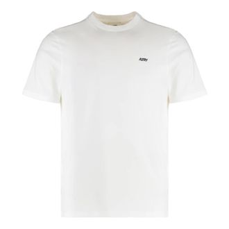Autry Baumwoll-T-Shirt mit Rundhalsausschnitt - - Tops - Herren - Wei&szlig; - L