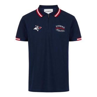 Iceberg Homme, Tops, Bleu, Taille: M Polo Piqu&eacute; Coupe Standard