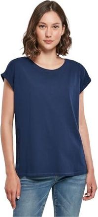 Build Your Brand Femme By021-ladies Extended Shoulder Tee T-Shirt, Lightnavy, 4XL EU