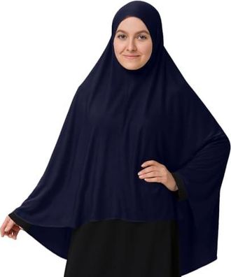 Generic Long hijab islamique Khimar pour femme, doux musulman Ehram Ihram Ihram - Robe de prière pour la maison, le bureau, la Madrassa, lUmrah, le Hajj, le R
