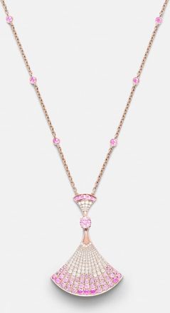 Bulgari Halskette Divas Dream aus 18kt Ros&eacute;gold mit Diamanten, Rubinen und Saphiren