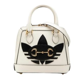Gucci Pre-owned Horsebit 1955 Sac bandouli&egrave;re en cuir 2 ways - Femme - Pre-owned - Blanc - Taille: ONE Size