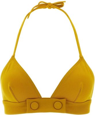 Eres Eres, Femme, Maillots de bain, Jaune, Taille: 40 FR Bord Triangle Bikini Top