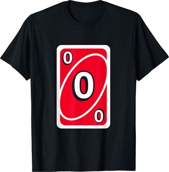 Uno Halloween Red 0 Karte T-Shirt
