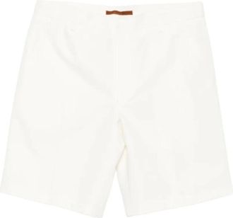 Ermenegildo Zegna Homme, Shorts, Blanc, Taille: 2XL Shorts en coton et lin
