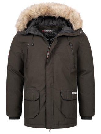 Geographical Norway Claude Men - Winterjacke Herren Warme Steppung Mann Herbst Winter - Warme Manteljacke leicht Kapuze - Daunenjacke Windstopper Langarm Polsterung - M&auml;n