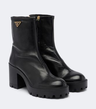 Prada Bottines en cuir