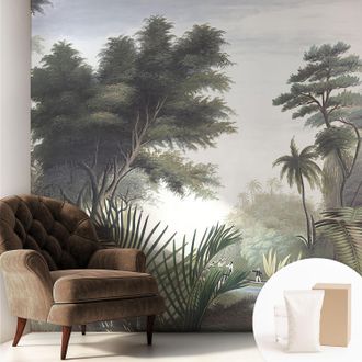 Tulup Carta Da Parati Con Design Moderno - Per Rinnovamento Rapido - Non-woven - Per Interni Moderni Paesaggio Esotico 250x250 Cm