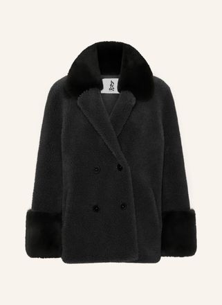 Americandreams Americandreams Wool Coat Short Fiona schwarz