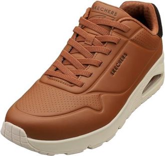 Skechers Homme Uno Harry Kane Air Basket, Brown Duraleather/Brown Suede, 43 EU