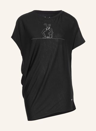 super.natural Funktionsshirt Cat Yoga schwarz